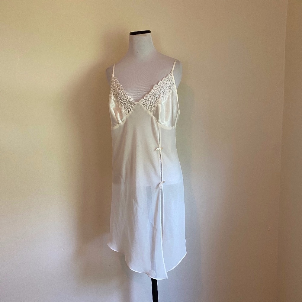 Large Sheer Chemise By Delicates White... - Gem